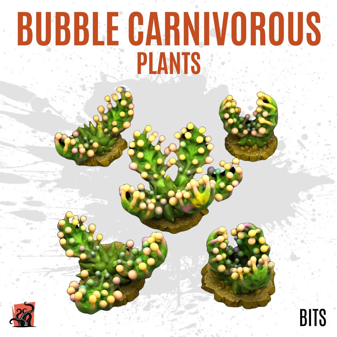 3D PRINTED Sticky Carnivorous Plant Alien Jungle Predator - Bits to ...