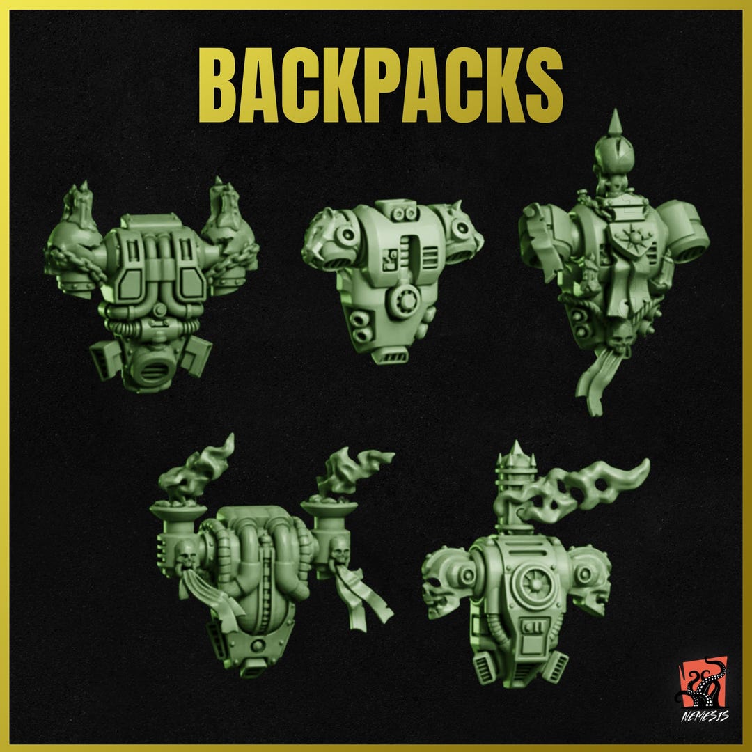 3D Printed Imperial Backpack Heraldry Sacred Epic Ornament Tunic Gothic ...