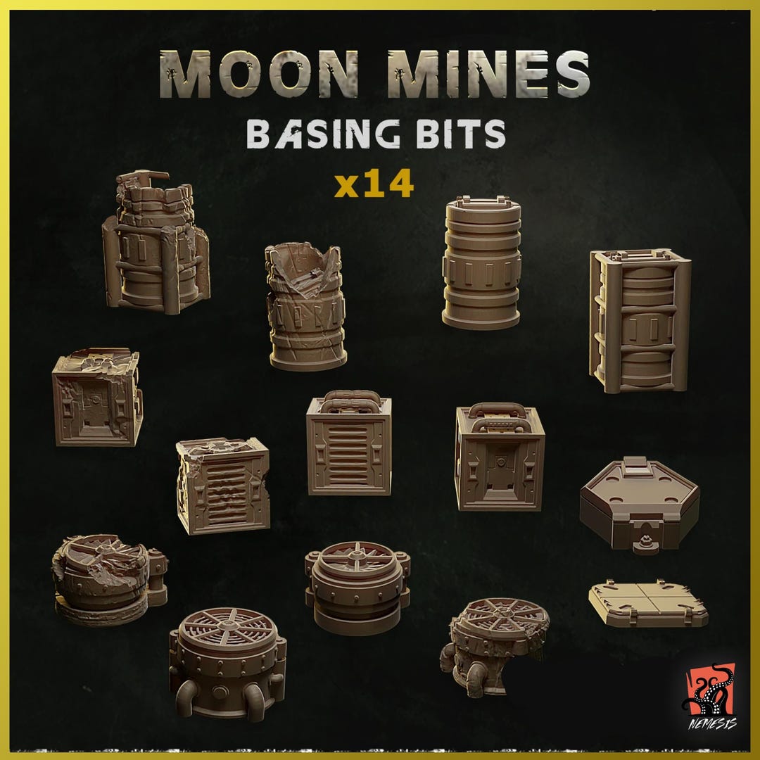 3D PRINTED Barrels, Boxes and Space Containers to Customize Base and ...
