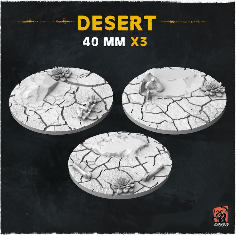 3D PRINTED Cracked Mud Soil Drought Dry Arid Desert - Custom Bases and ...