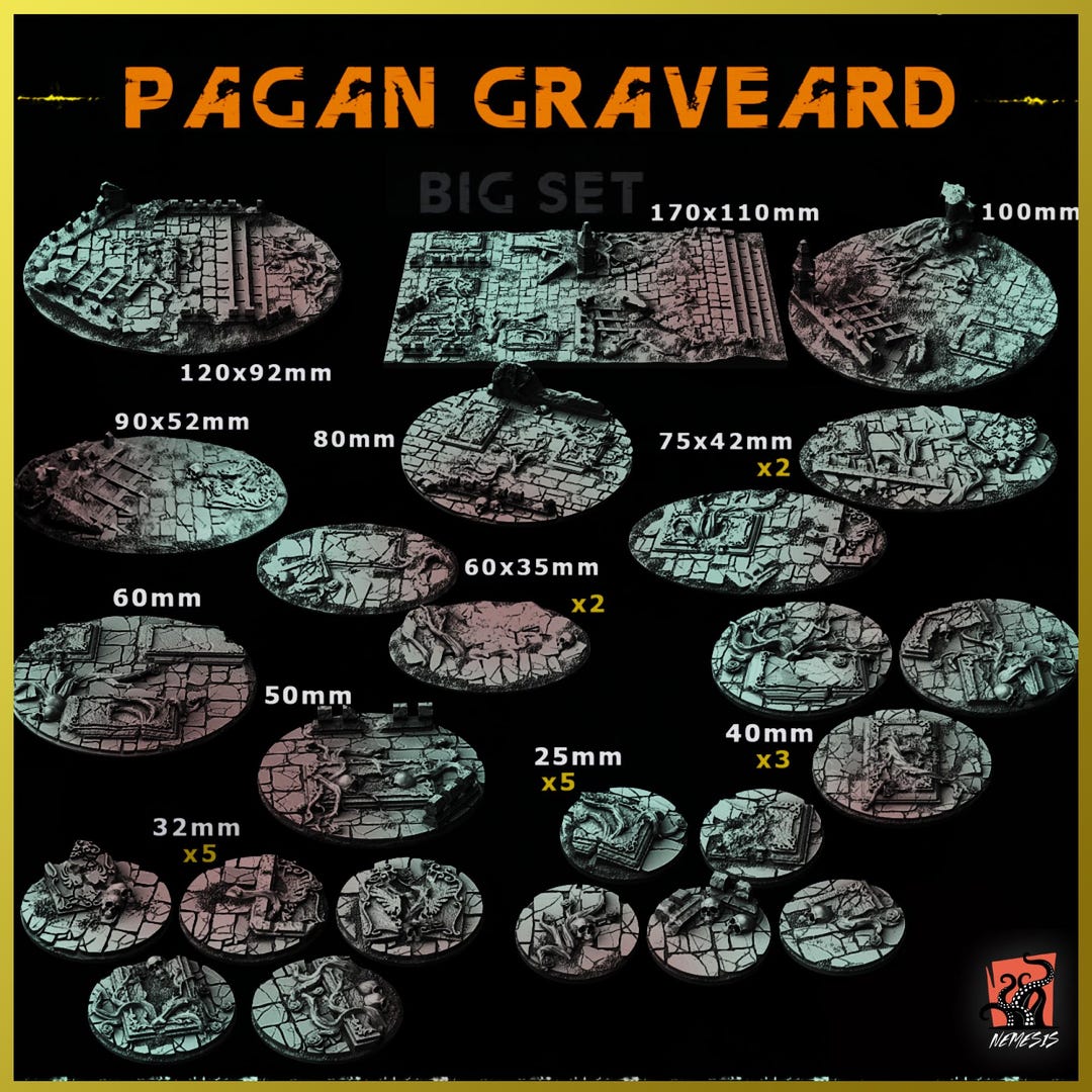 3D PRINTED Ruins Cemetery Sinister Abandoned Zombies Ghosts Custom ...