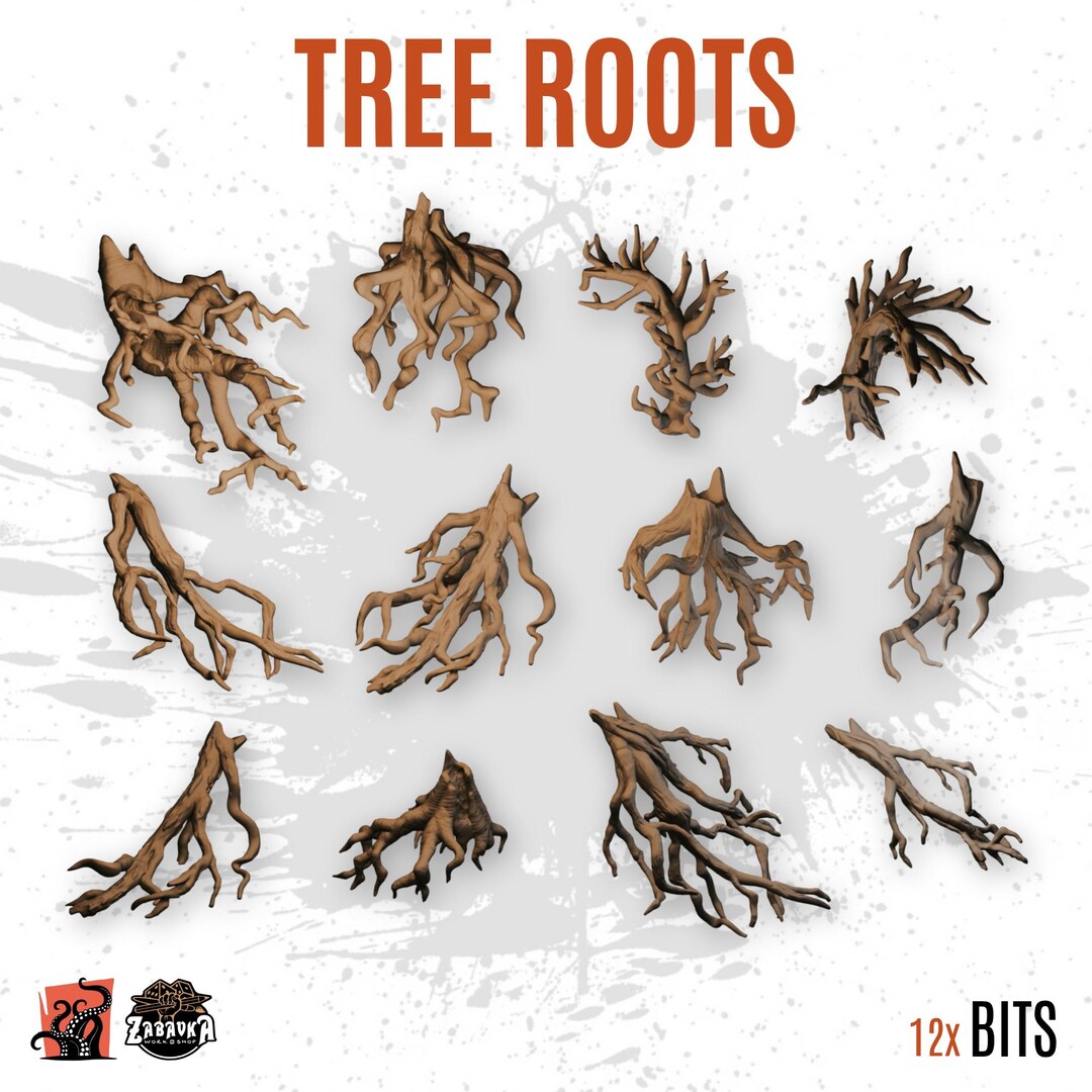 3D PRINTED Roots of Sinister Tree Forest Ghosts Dark Magic Customize ...