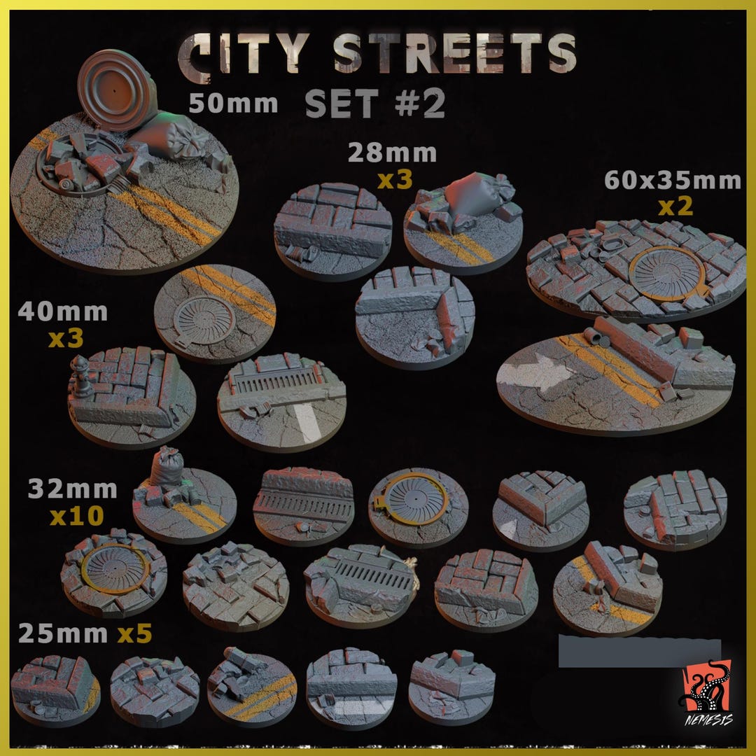 BASES City Street Terrain for Wargames Customizing Bases and Dioramas ...
