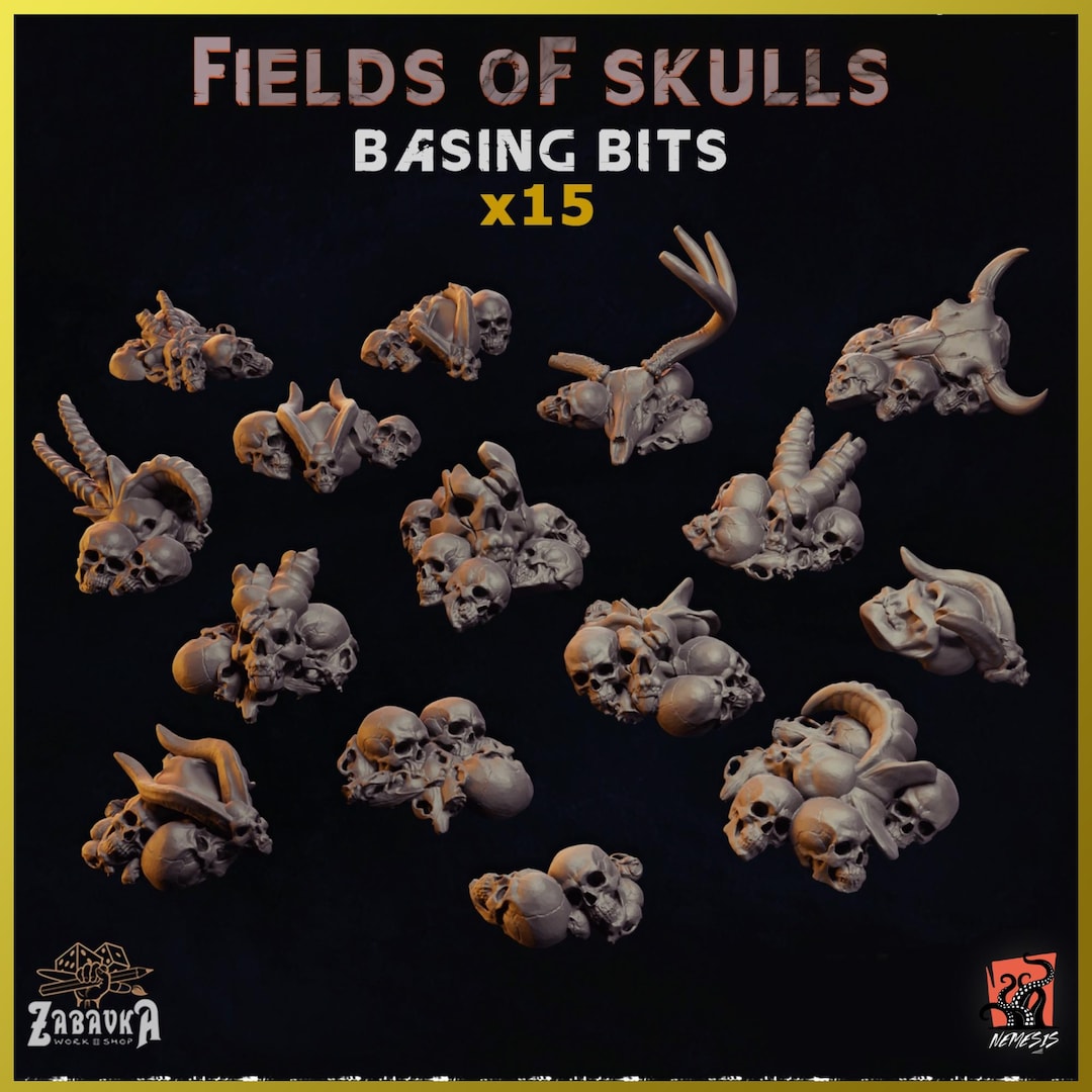3D PRINTED Pile of Demon Skulls to Customize Bases and Dioramas With ...