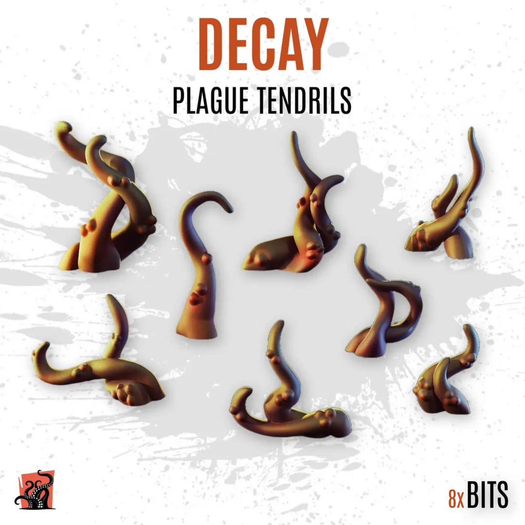 3D Printed Demonic Tentacle Monstrous Summoning Plague Gore - Custom ...
