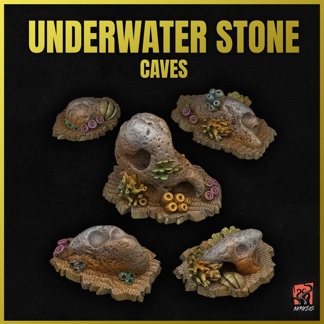 3D PRINTED Alien Corals Reef Fantastic Underwater Exotic Bits Customize ...