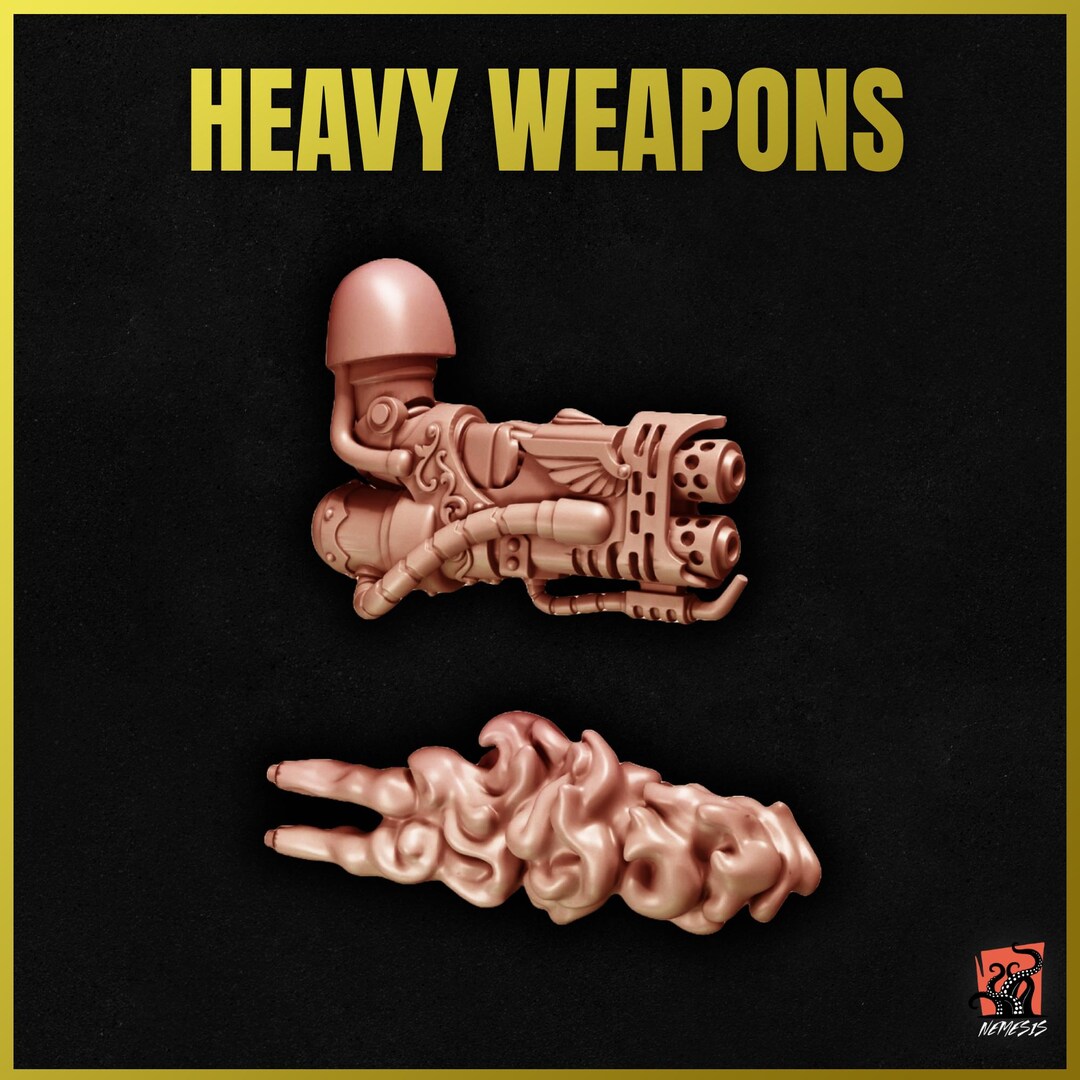 3D PRINTED Heavy Flamethrower Elite Trooper Armor TERMINUS Combat Blood ...