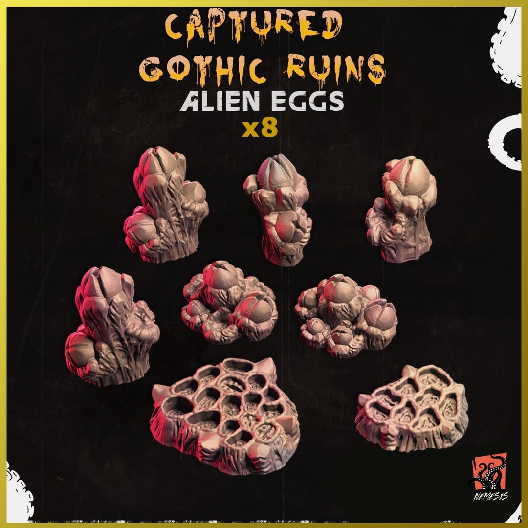 3D PRINTED Alien Egg Incubation Hive to Customize Base and Diorama With ...