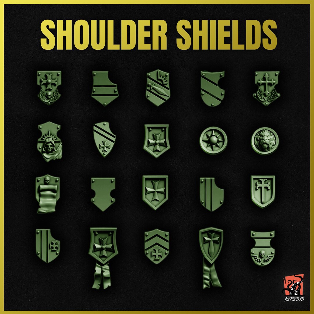 3D Printed Decorative Shield Breastplate Medal Monastic Sacred Symbol ...