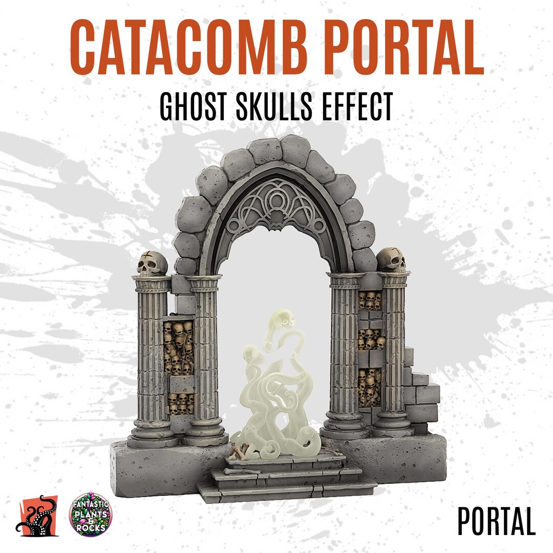 3D Printed Dark Magical Portal Skull Catacomb Necropolis Ghost Tomb ...
