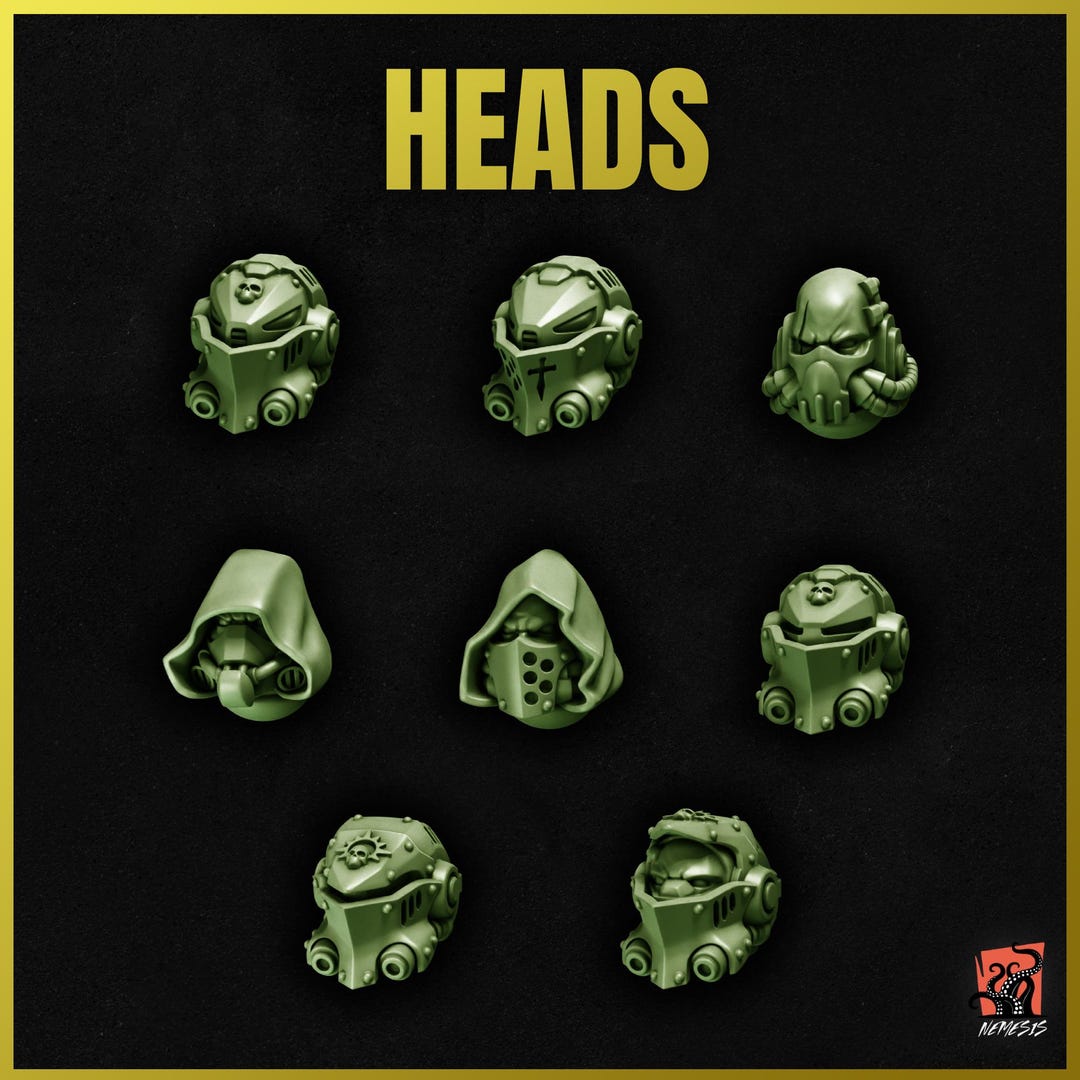 3D PRINTED Heavy Armor Helmet TERMINUS Elite Soldier Combat Sacred ...