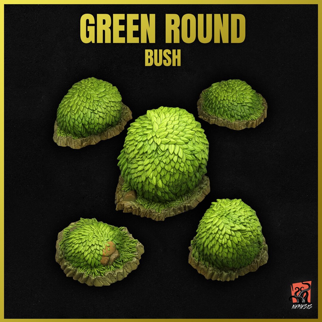 3D PRINTED Bush Forest Natural Vegetation Field Terrain Magic Garden ...