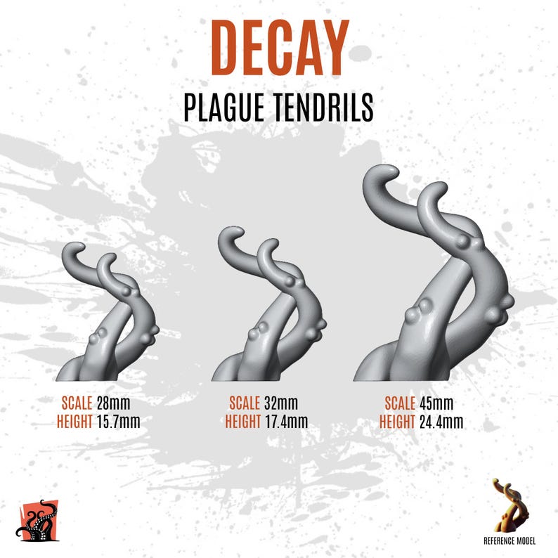 3D Printed Demonic Tentacle Monstrous Summoning Plague Gore - Custom ...