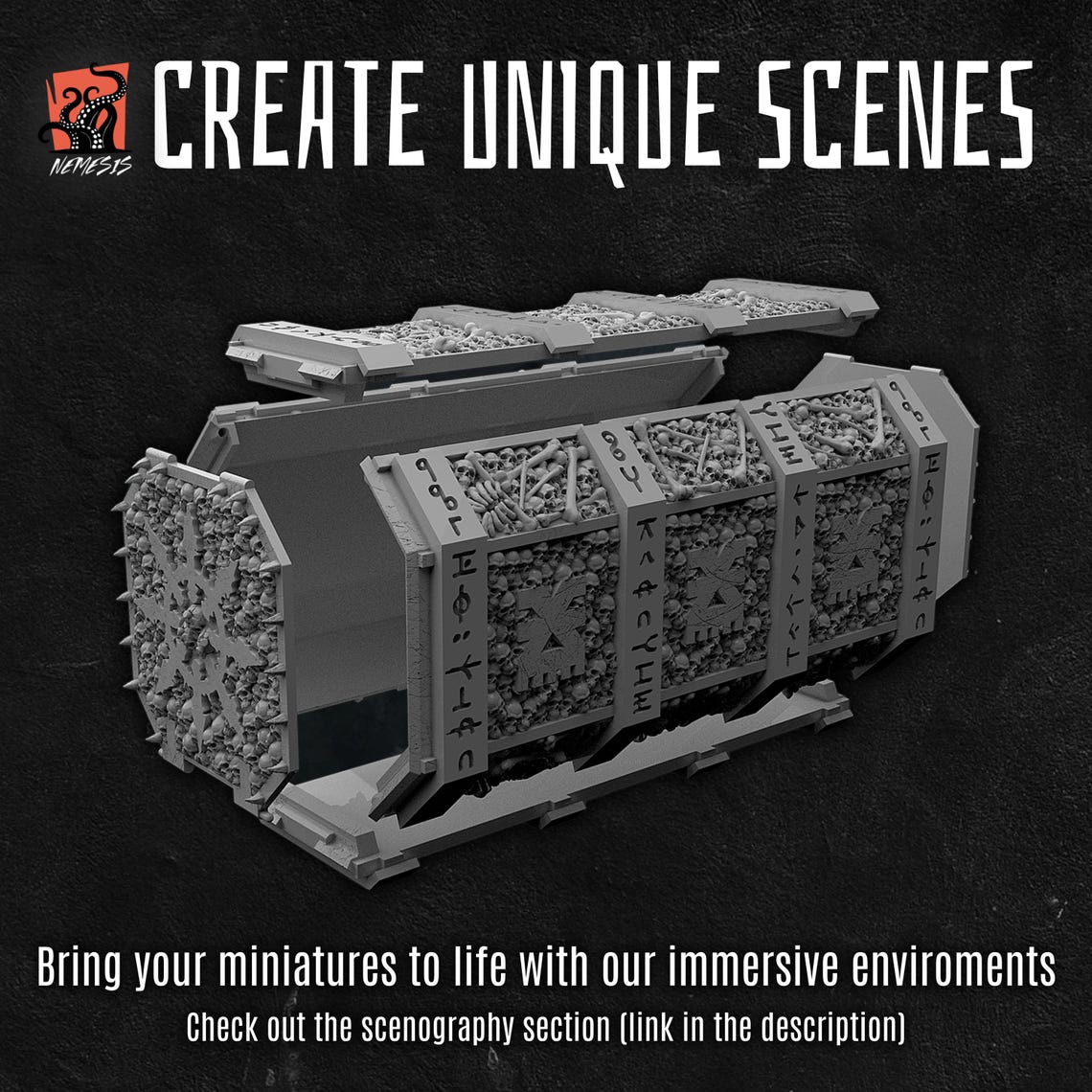 3D PRINTED Chaos Corrupted Ground Summoning Skulls - Customizing Bases ...