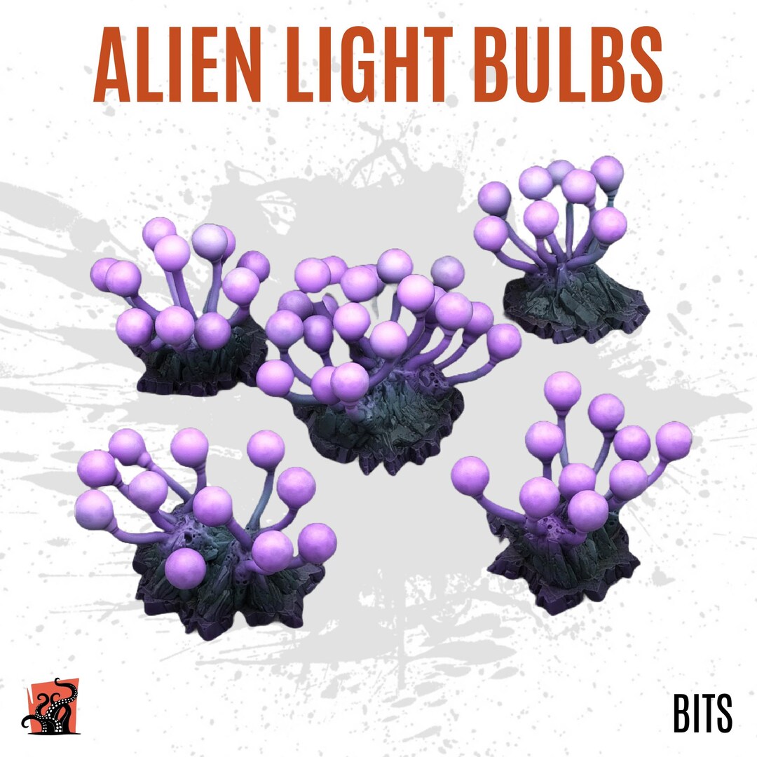 3D PRINTED Radiant Bioluminescent Bulbous Alien Poisonous Plant - Bits ...