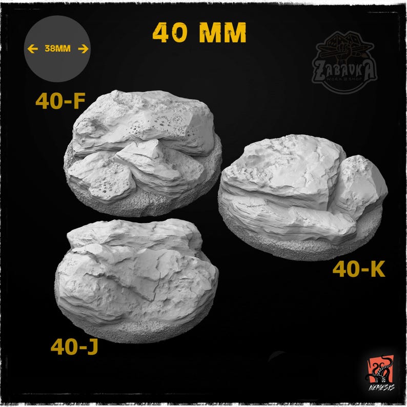 3D PRINTED Rocky Planet Mine Mountain Stone Minerals Rock - Custom ...