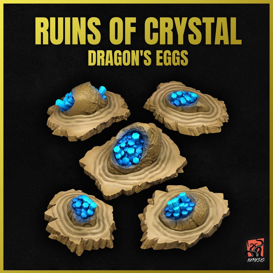 3D PRINTED Magic Rock Secret Mine Crystalline Radiant Shining Arcane ...