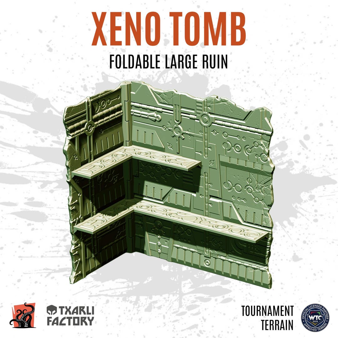 3D Printed Foldable Competition Terrain WTC Two-story Building Xeno ...