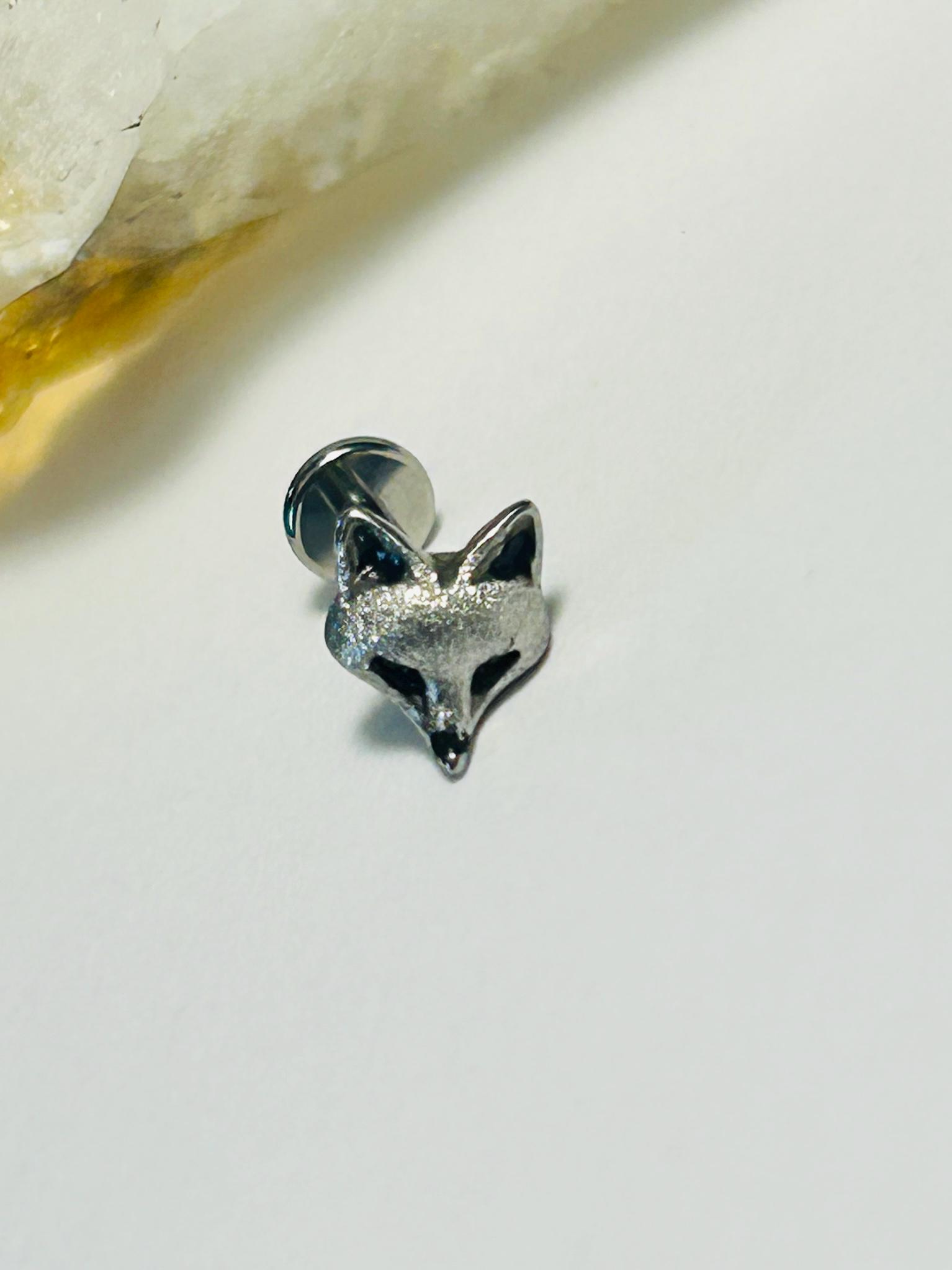 Fox Labret Stud - Internally Threaded - 316L Surgical Steel - 1.2mm ...