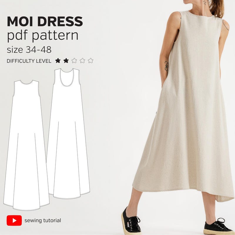 Dress With Close Neck - Etsy