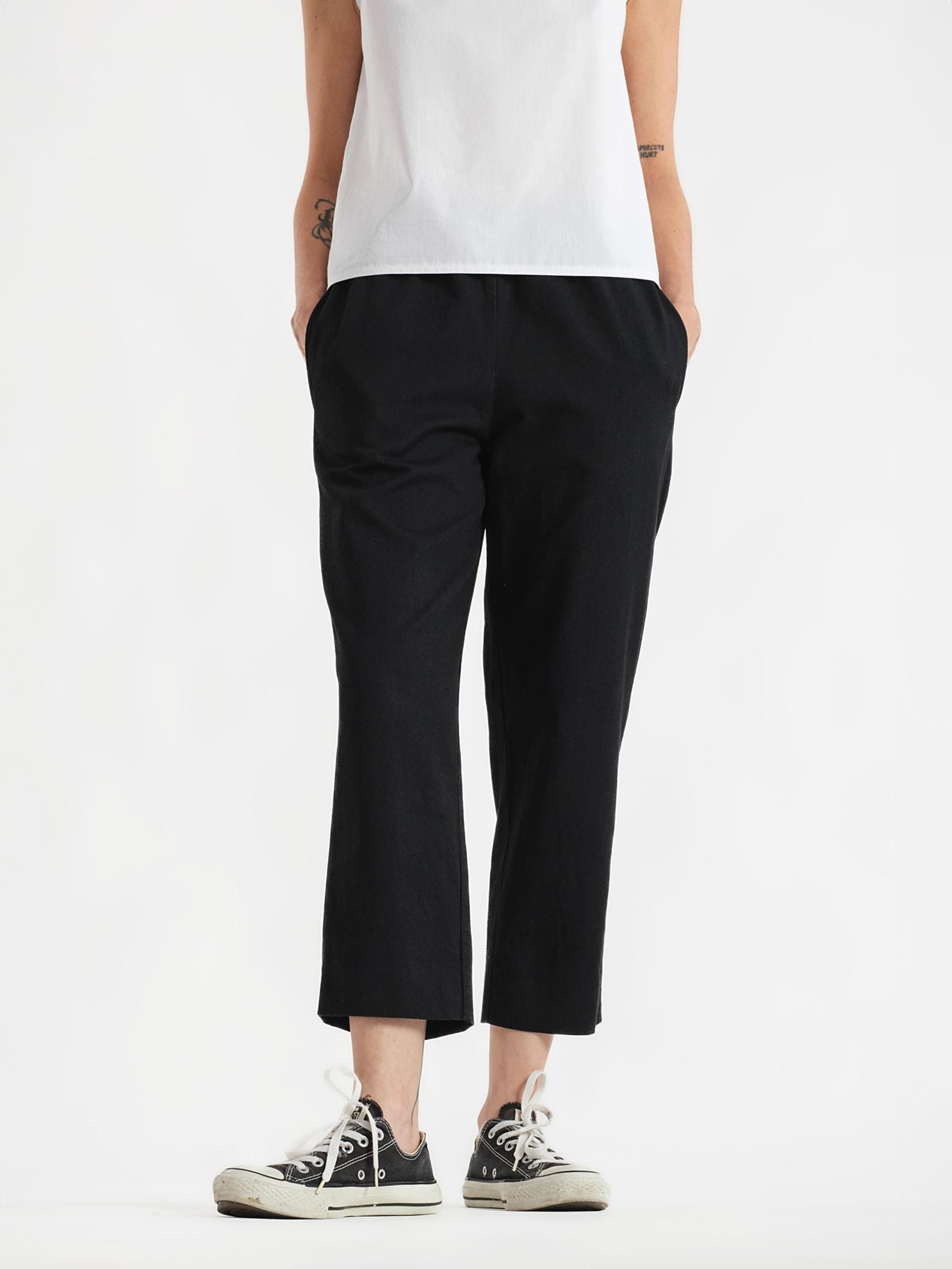 Elastic Waist Pants Sewing Pattern: Relaxed Fit Women's Trousers (size ...
