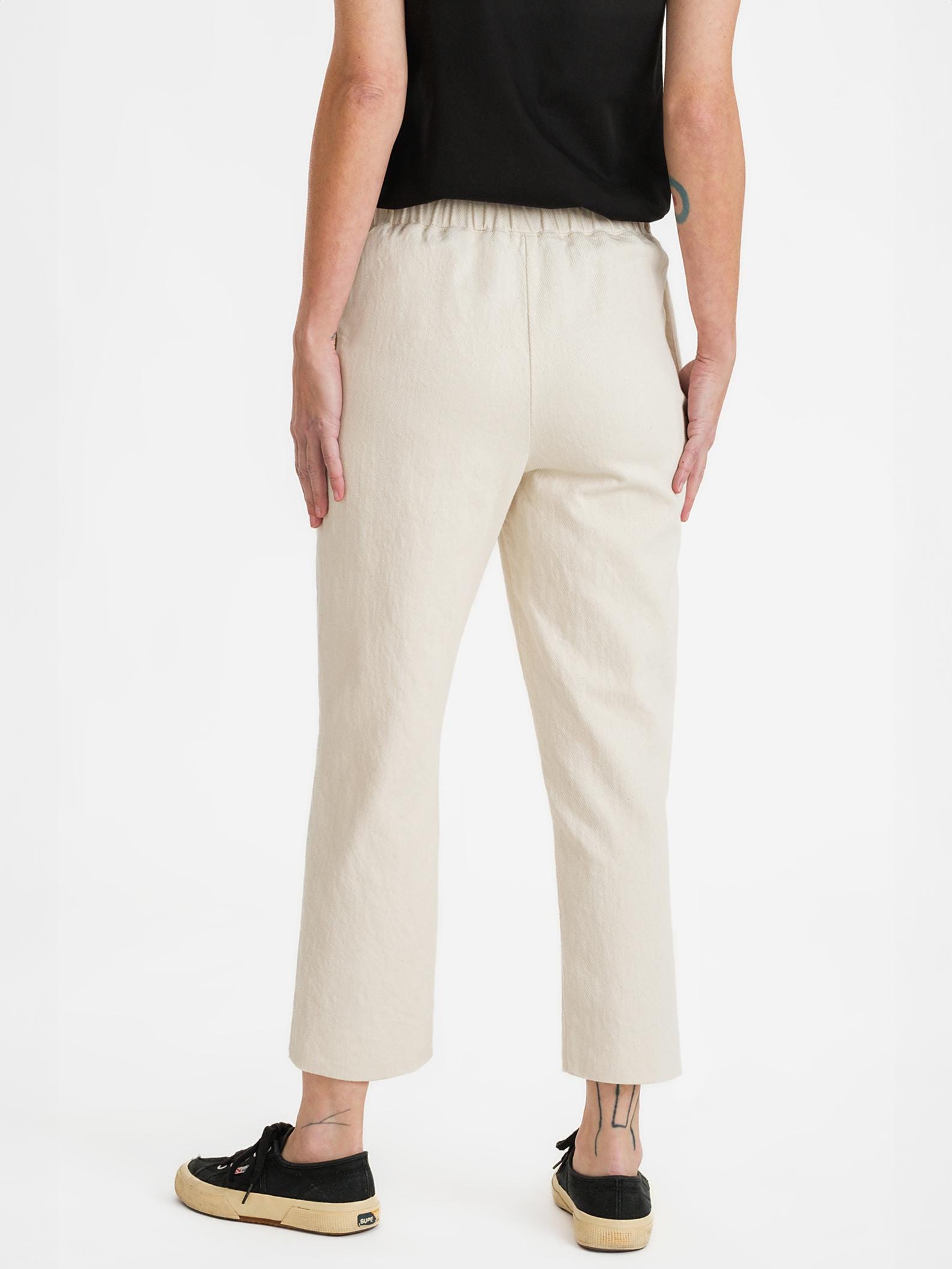 Elastic Waist Pants Sewing Pattern: Relaxed Fit Women's Trousers (size ...