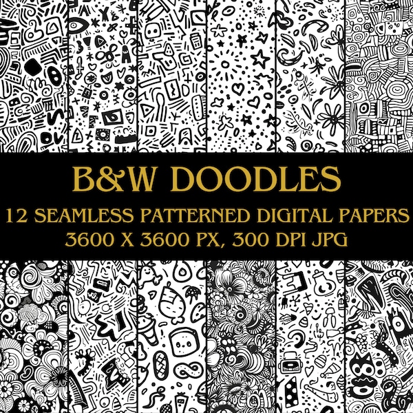 Doodle Patterns - Etsy