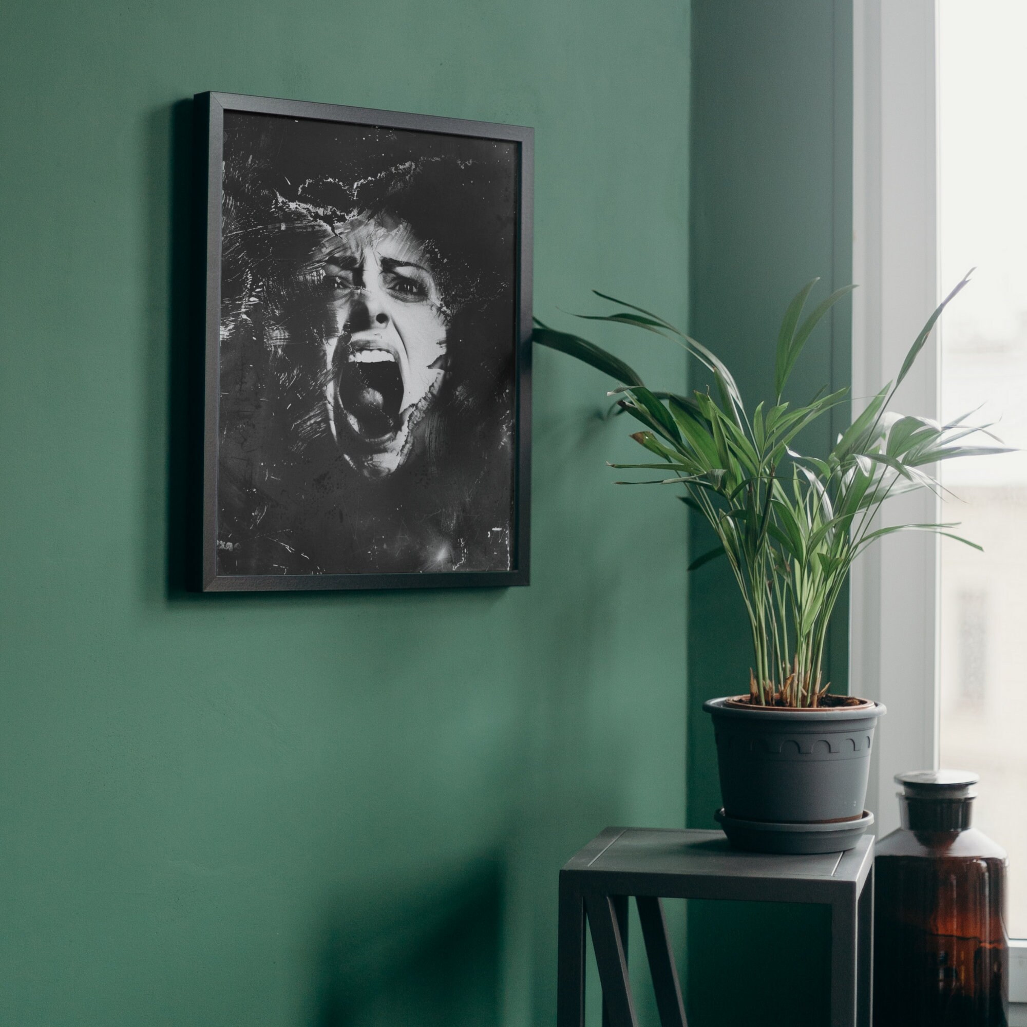 Scream Print , Scream Art, Scream Poster, Scream Woman Wall Art, Woman ...