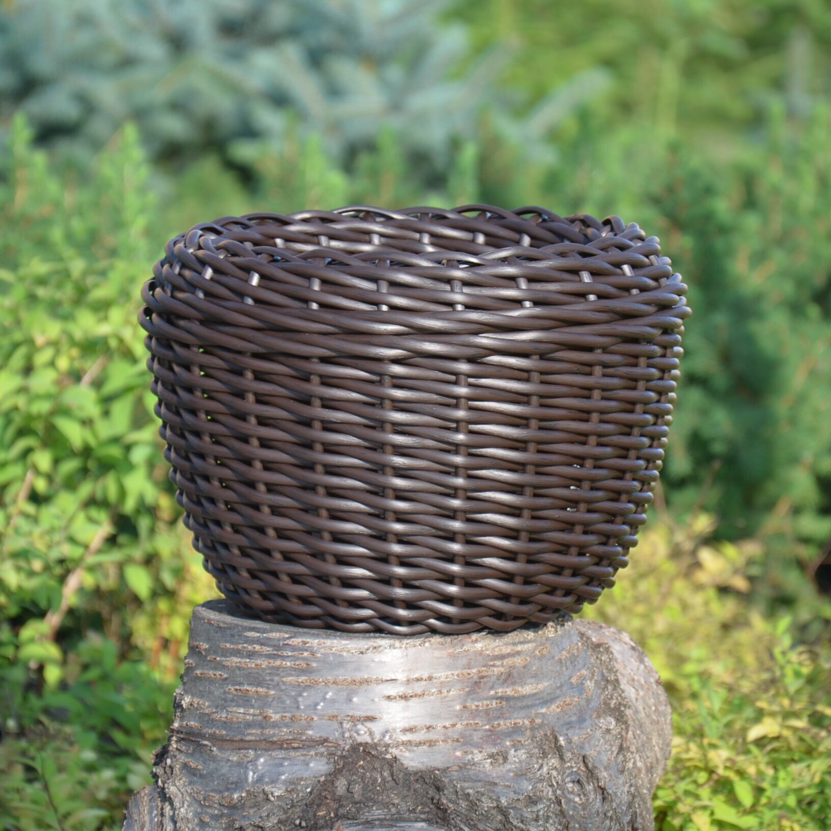 Handcrafted 5-liter Rattan Flower Pot: A Unique and Artistic Touch for ...