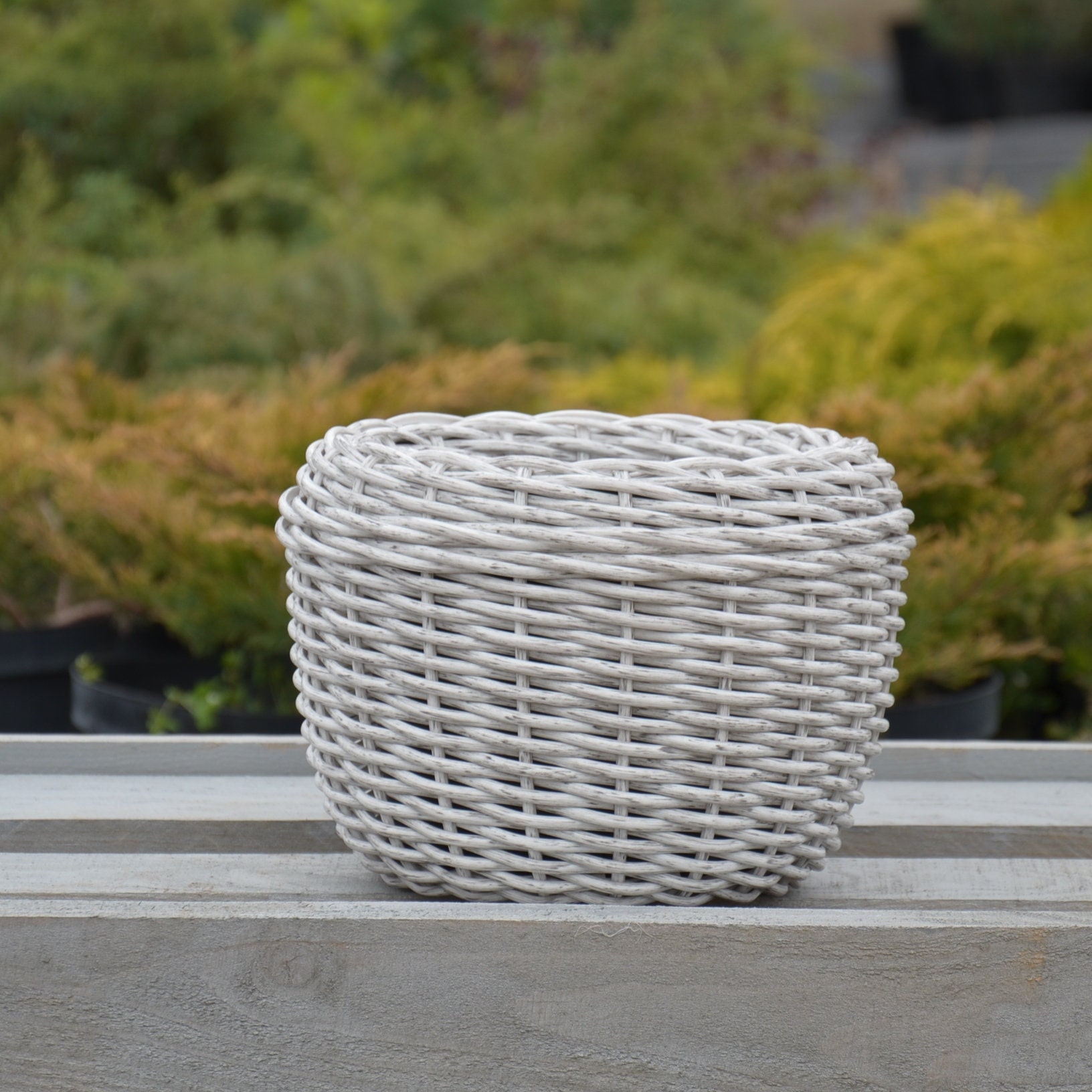 Handcrafted 5-liter Rattan Flower Pot: A Unique and Artistic Touch for ...