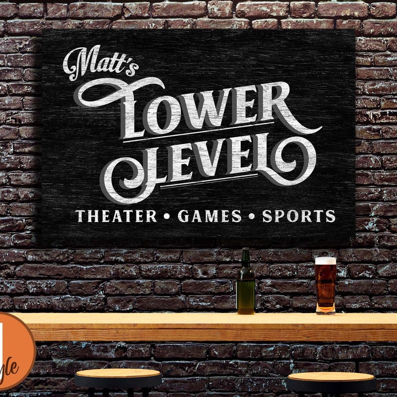 Lower Level Lounge Sign - Etsy
