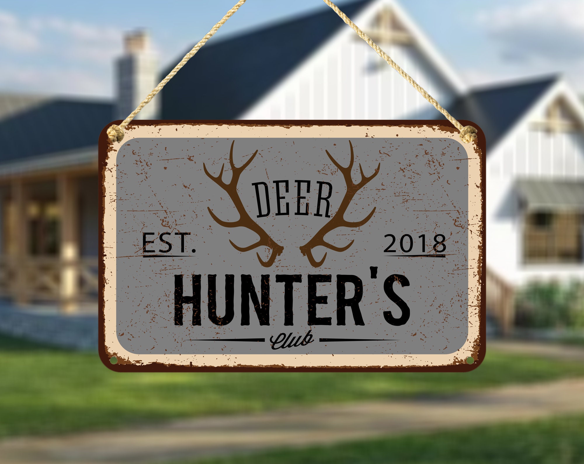Custom Made, Hunting Lodge Sign, Cabin Sign, Outdoor Sign, Personalised ...
