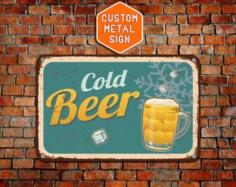 Craft Beer Sign, Personalized Top Quality Served Here Sign, Custom Home ...