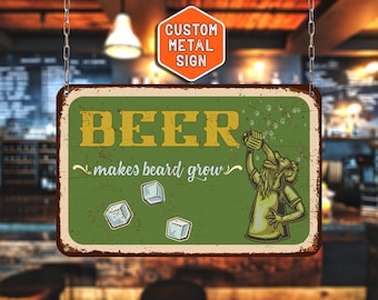 Funny Drinking Decor, Humor Beer Sign, Funny Decor, Bar Humor, Bars ...