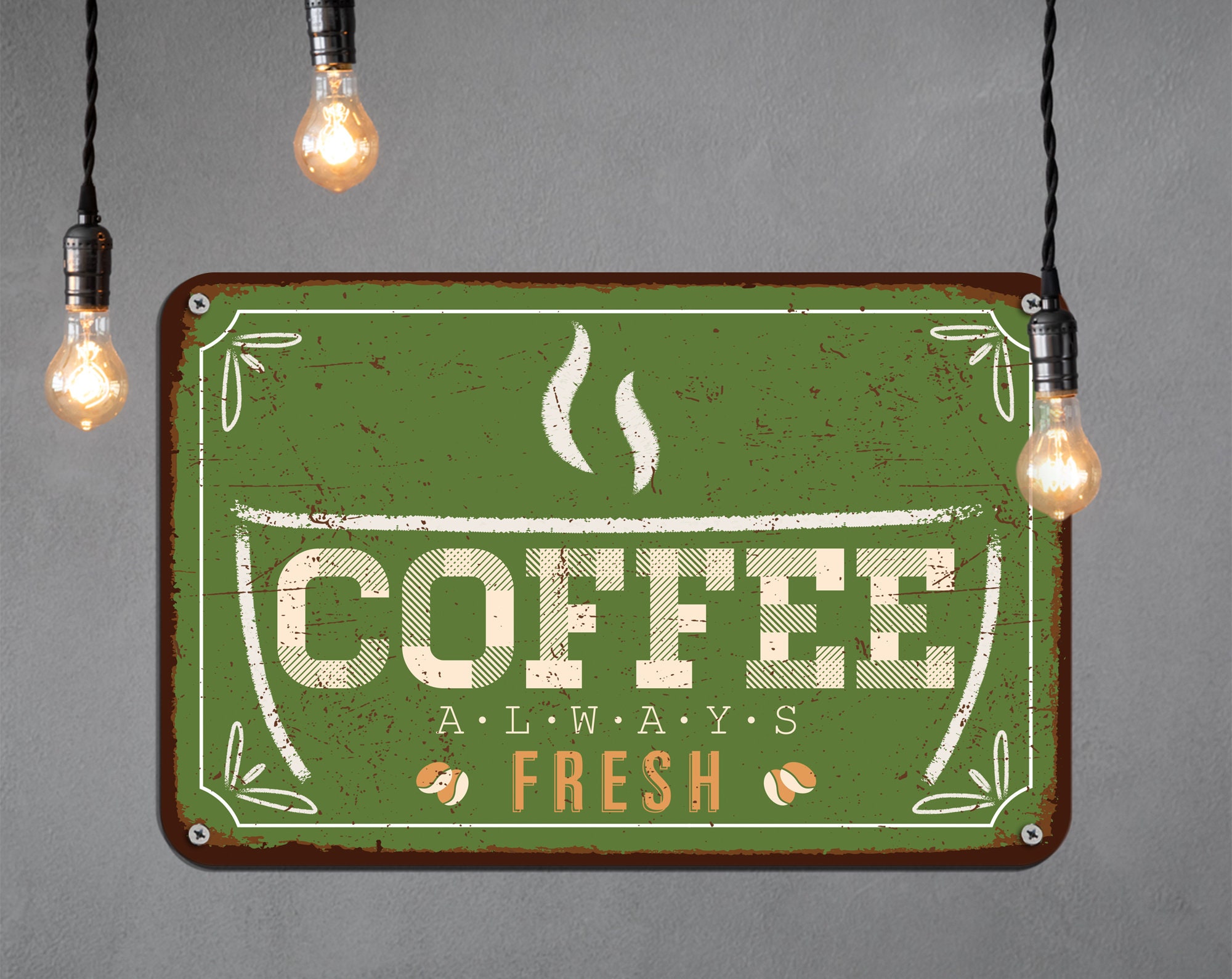 Coffee Bar Sign, Custom Name Sign, Cafe Sign, Bar Sign, Kitchen Decor ...