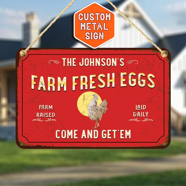 Vintage Egg Sign - Etsy