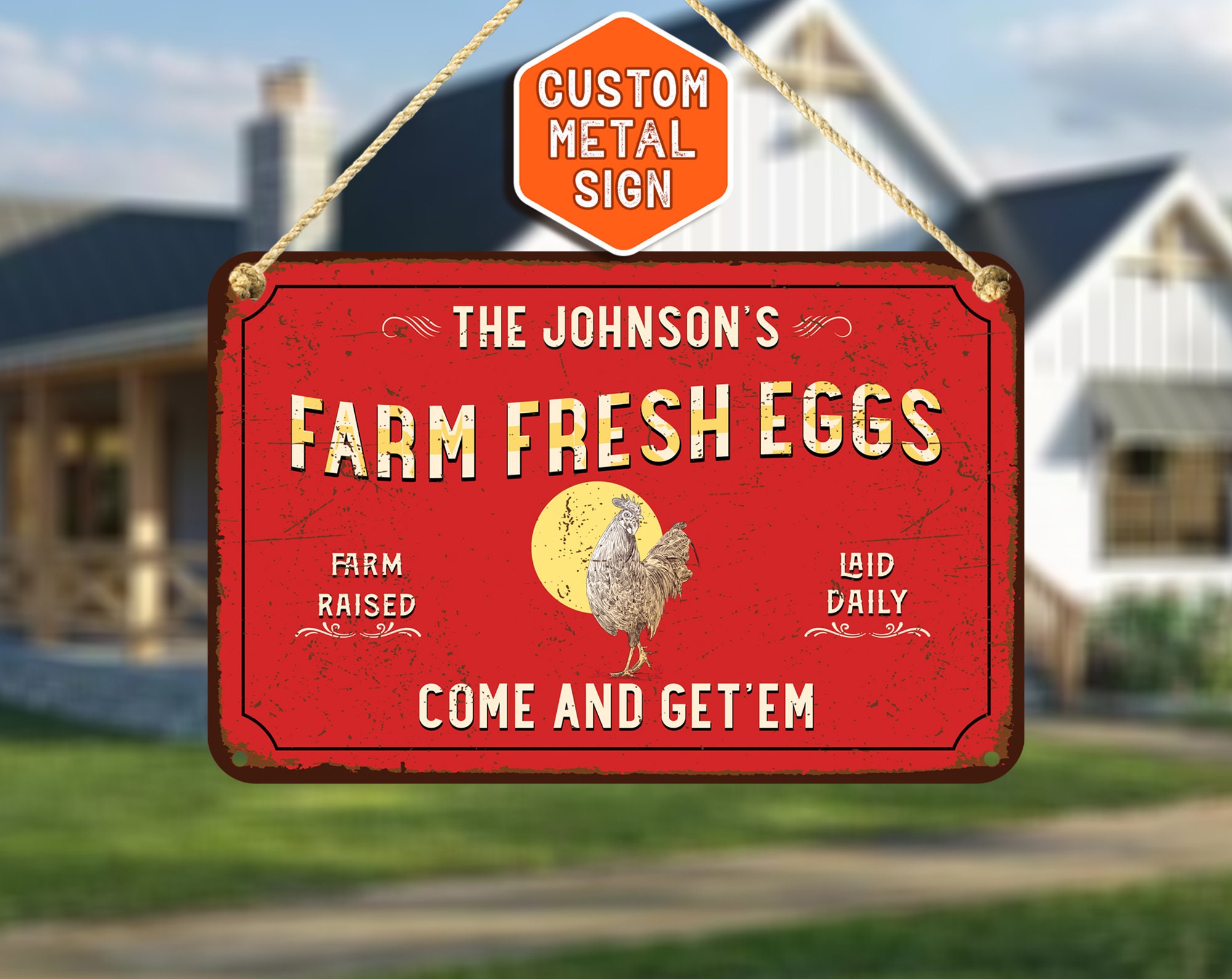 FRESH EGGS SIGN, Fresh Eggs Signs, Vintage Style Fresh Eggs Sign, Fresh ...