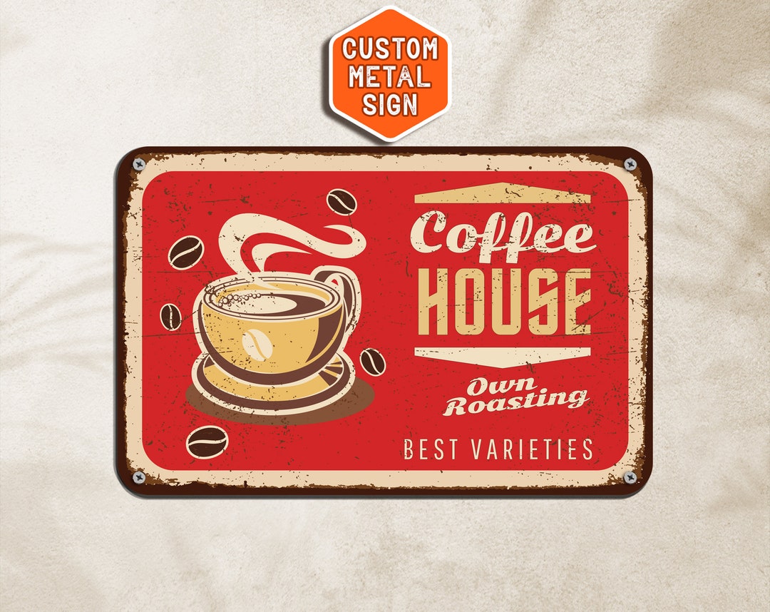 Coffee Bar Sign, Custom Name Sign, Cafe Sign, Bar Sign, Kitchen Decor ...
