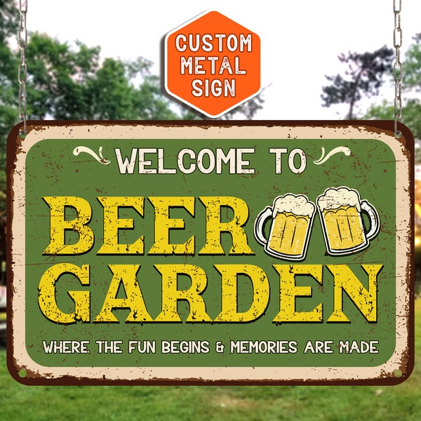 Beer Garden Sign - Etsy