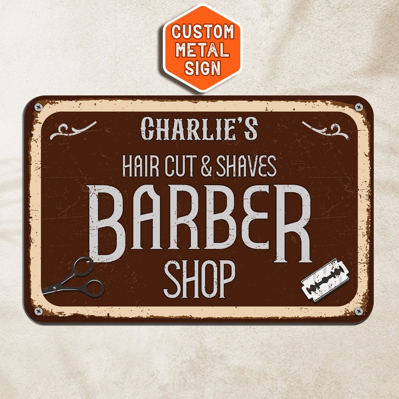 Barber Shop Sign - Etsy