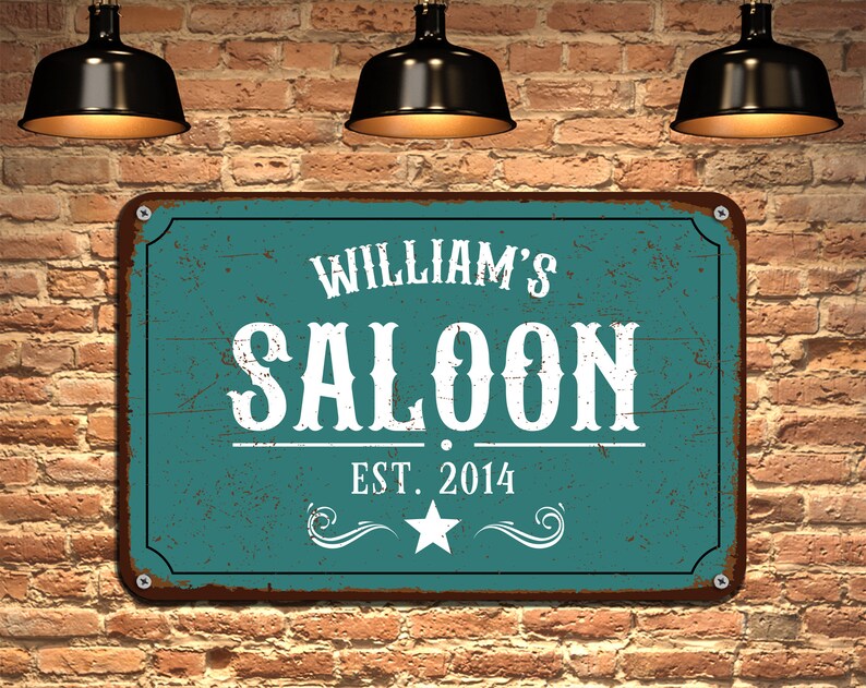 Saloon Sign, Saloon Decor, Old Saloon Sign, Western Saloon Sign, Old ...