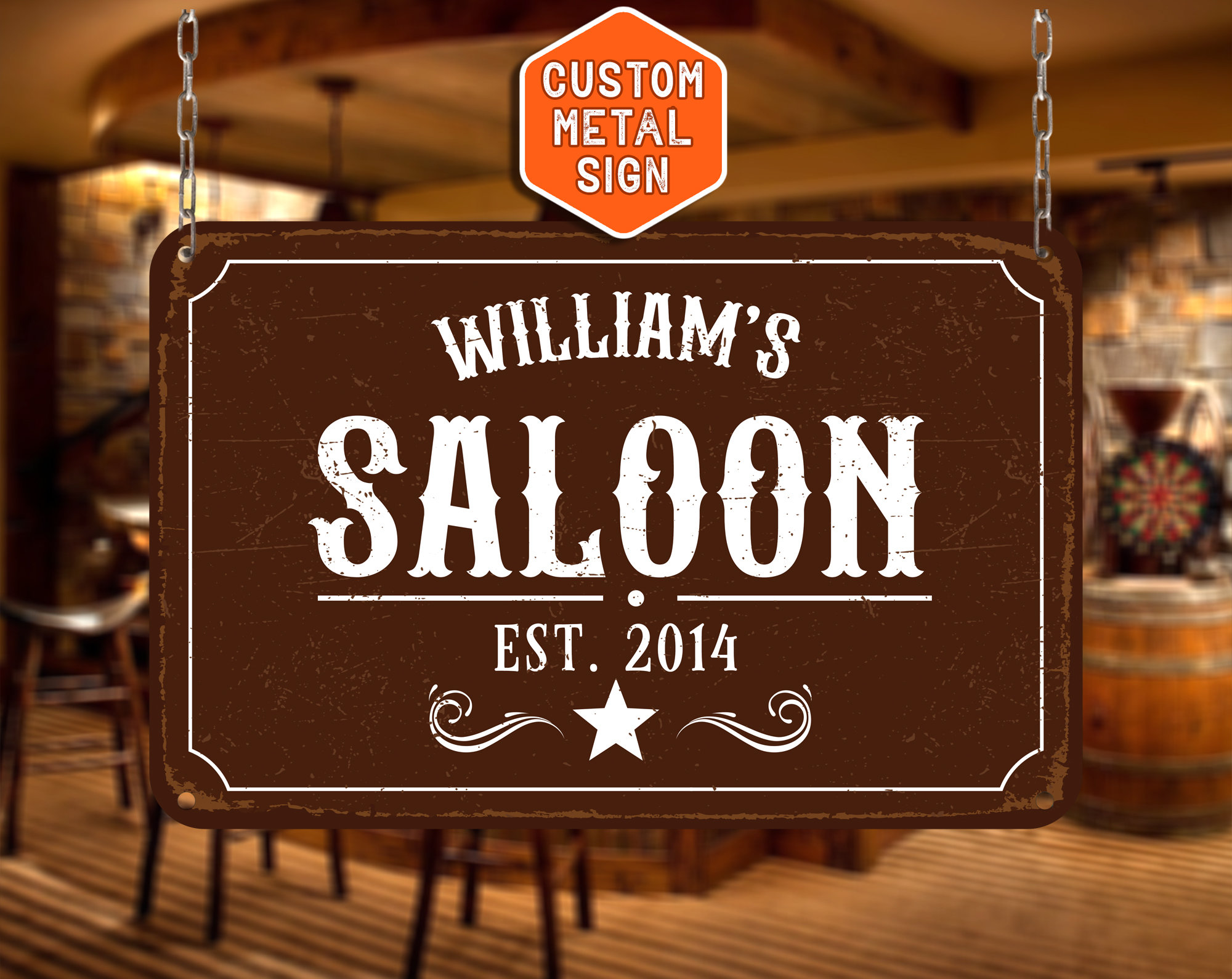 Saloon Sign, Saloon Decor, Old Saloon Sign, Western Saloon Sign, Old ...