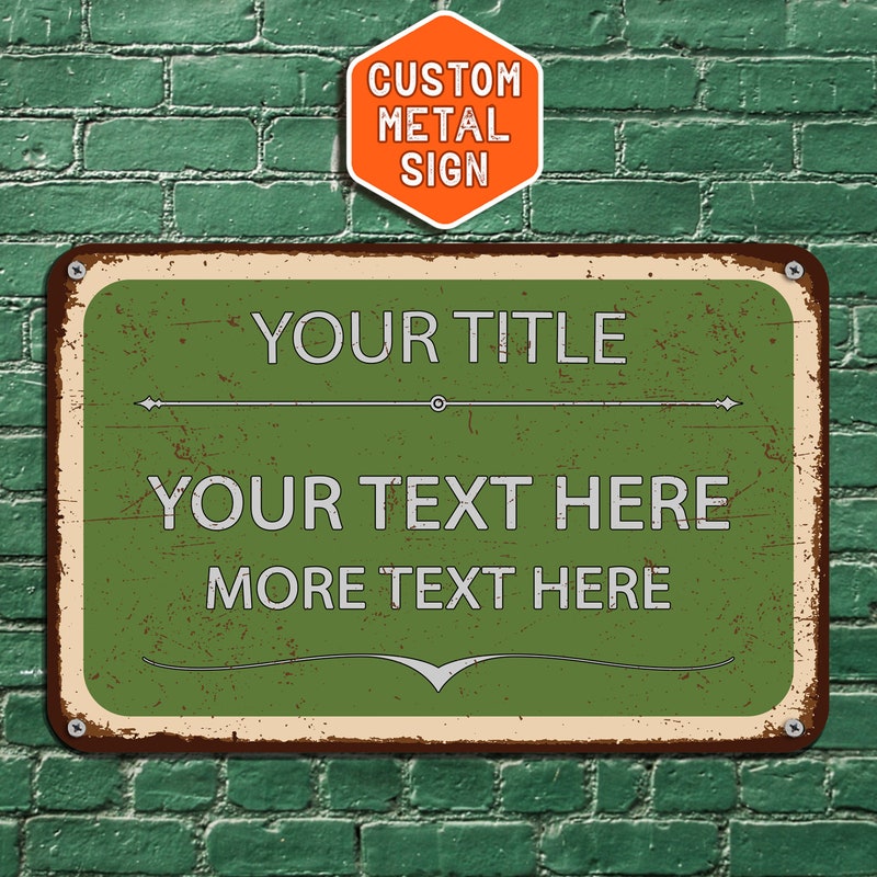 Aluminum Sign - Etsy