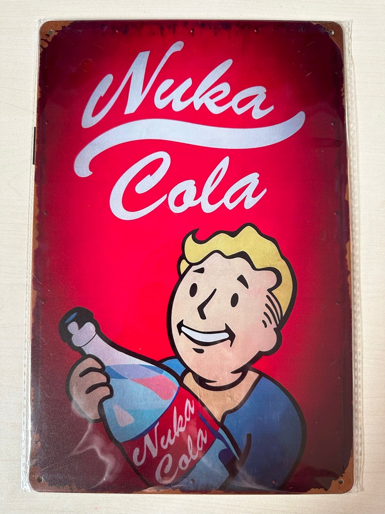 Metal Sign Nuka Cola Vault Boy Fallout - Etsy