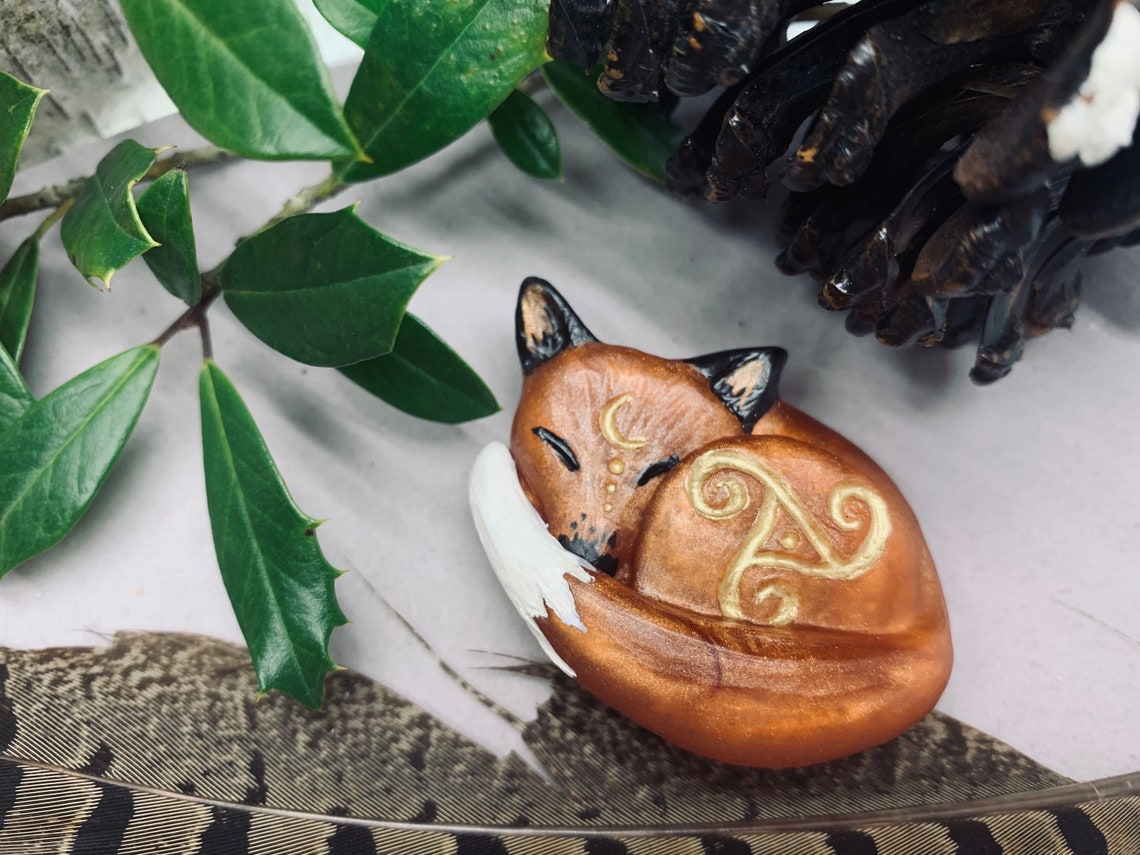 Pocket Totem, Tribal Red Fox Totem, Fox Figurine, Fox Totem Fox ...