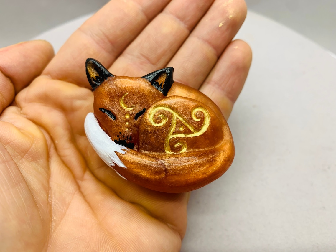Pocket Totem, Tribal Red Fox Totem, Fox Figurine, Fox Totem Fox ...