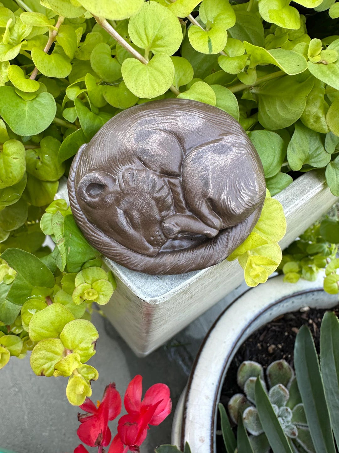 Bronze-infused Dormouse Pocket Totem, Dormouse Totem, Mouse Figurine ...