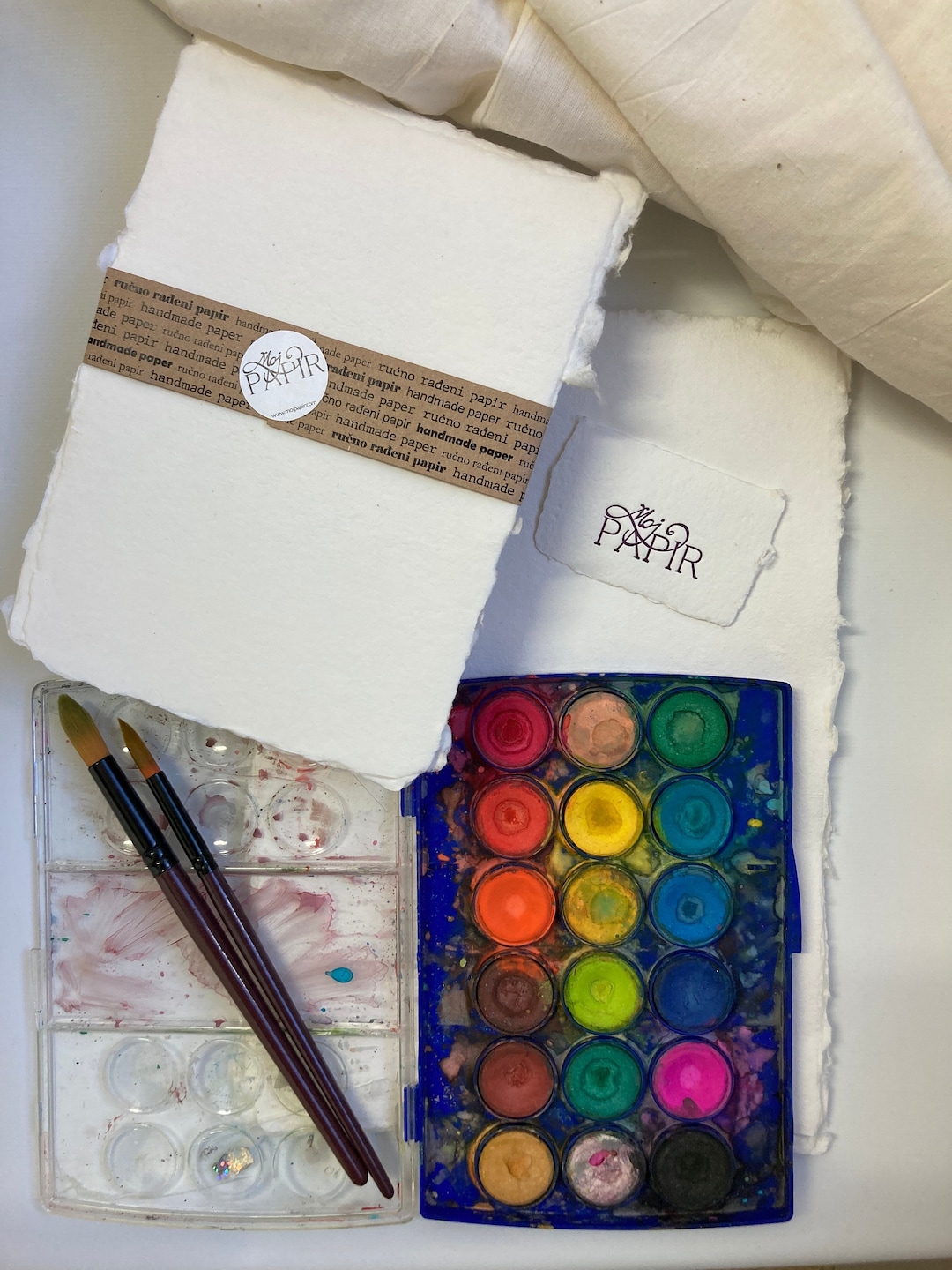 White Handmade Flax Paper A5, A4 Format - Etsy