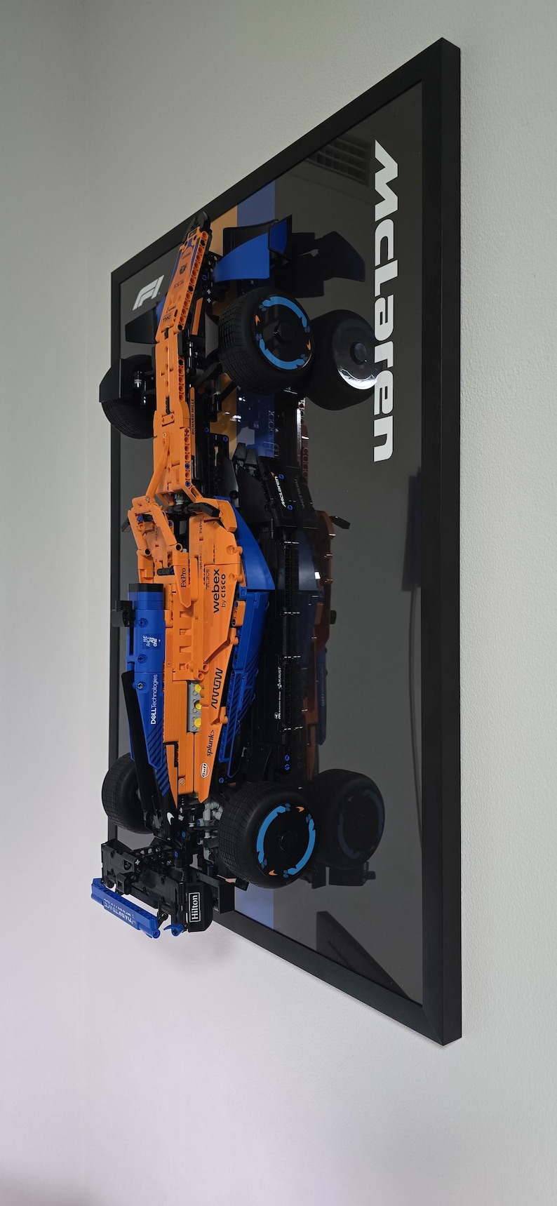 Mclaren F1 LEGO Technic Wall Display Carbon – 42141 Compatible Digital ...