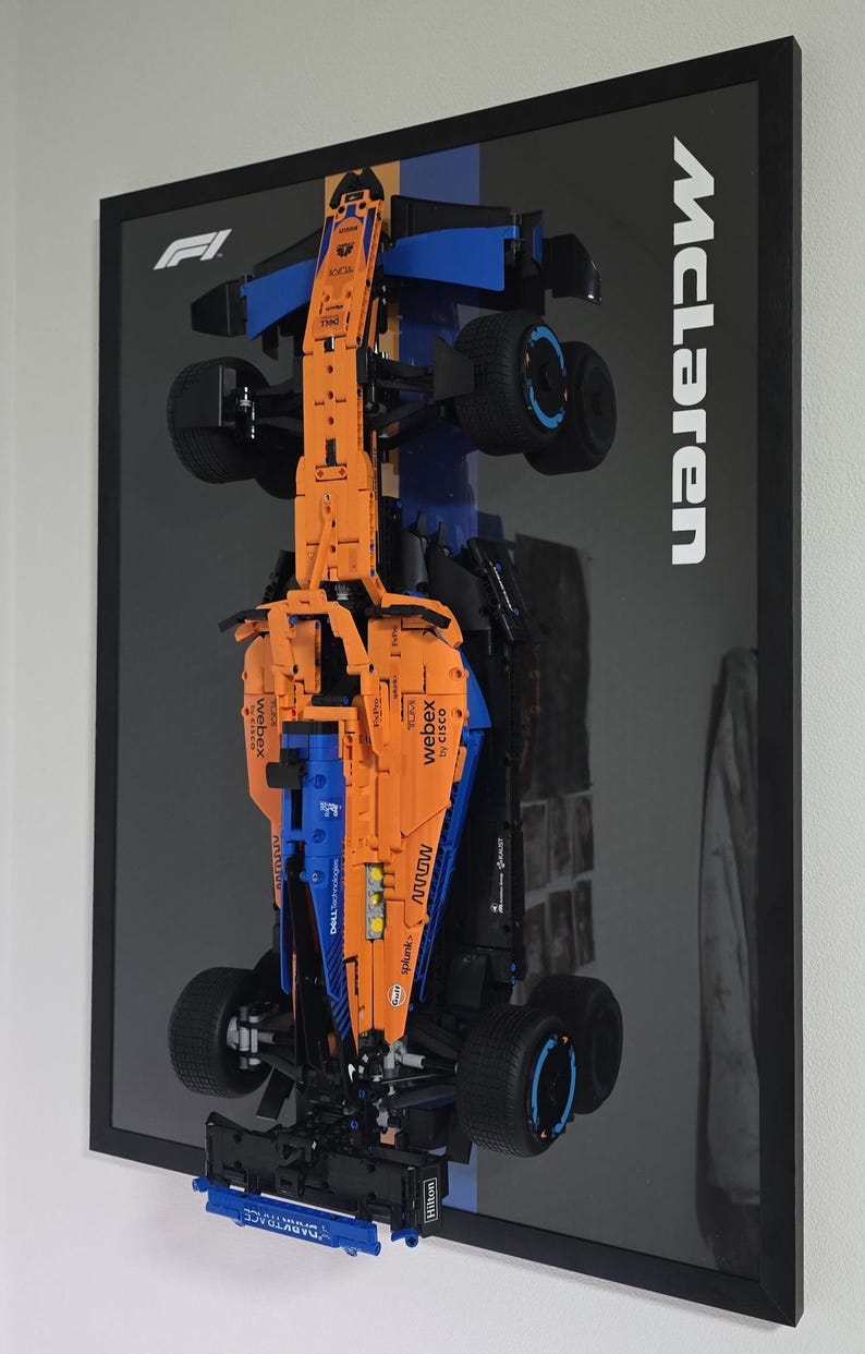 Mclaren F1 LEGO Technic Wall Display Carbon – 42141 Compatible Digital ...
